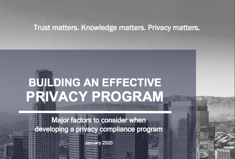 Building an Effective Privacy Program | ebook | GRC World Forums