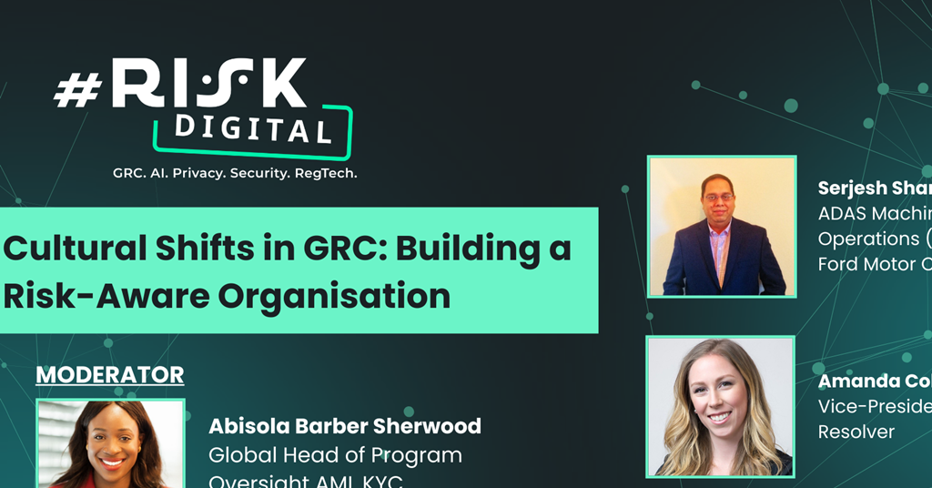 Cultural Shifts in GRC: Building a Risk-Aware Organisation [Sponsored by Resolver] | Video | GRC ...