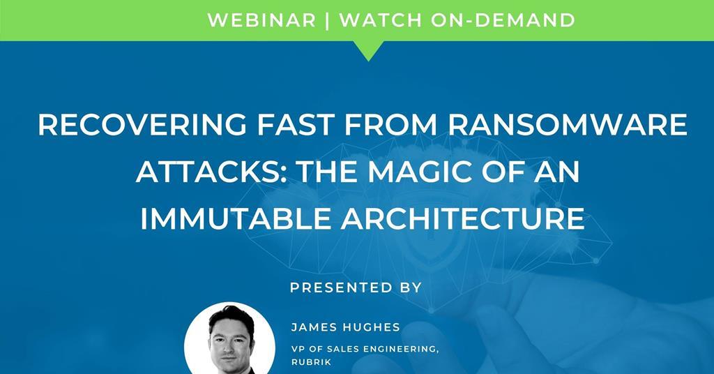 Recovering Fast from Ransomware attacks | Webinar | GRC World Forums