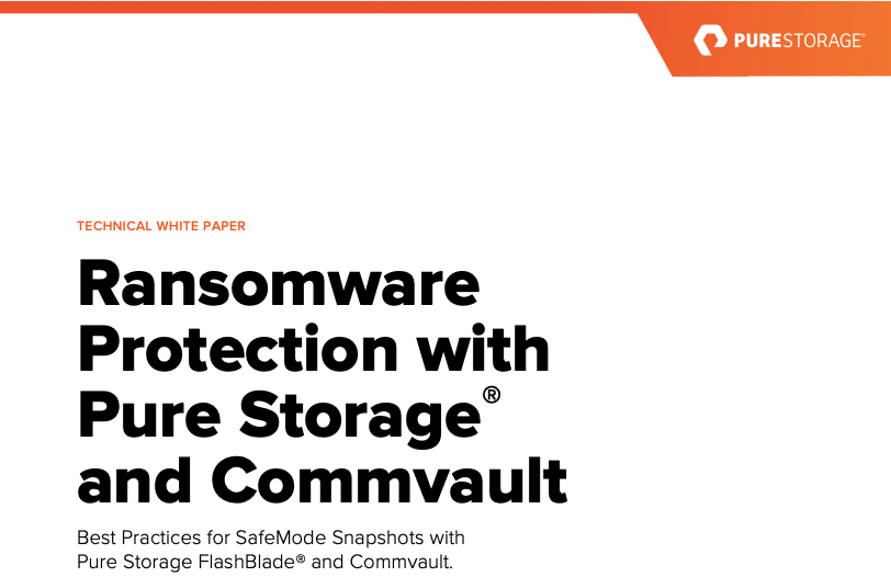 Ransomware Protection with Pure Storage and Commvault | ebook | GRC ...