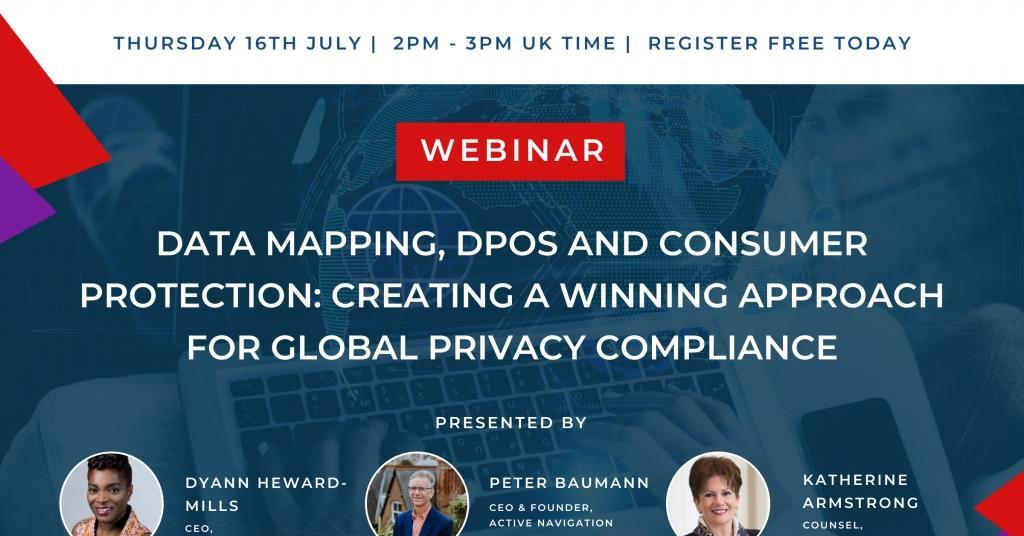 Data Mapping, DPOs and Consumer Protection | Webinar | GRC World Forums