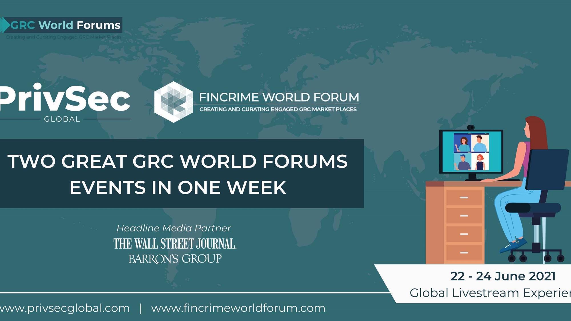 PrivSec Global and FinCrime World Forum go live tomorrow | Article | GRC World Forums